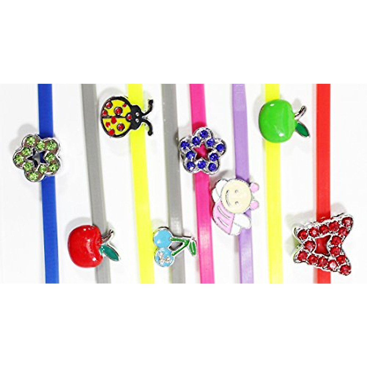 Shannon's Chixx Colorful Poultry Leg Bands for Home Chicken Coops, Identification Bands for Chickens, Ducks, Geese, and Turkeys, Butterfly, Bugs, and More Charms (Set of 10)