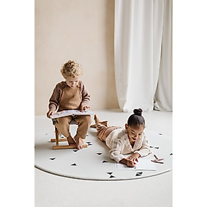 Ofie Round Mat, Baby Play mat (Zen line+Triangle, Round)