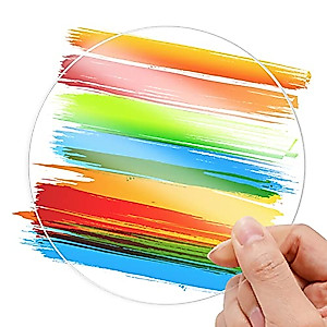 iCAGY Round Acrylic Sheet 1/8 Inch Thick 24 Inch Diameter Clear Plexiglass Sheets Circle Blanks Plastic Disc 1 Pcs