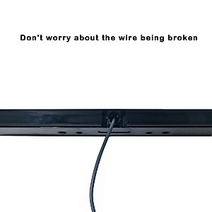 Tuboopy Wii Sensor Bar Replacement for Nintendo Console - Wired USB Infrared IR Light Stand for Wii U Motion Ray Dolphin（Black）