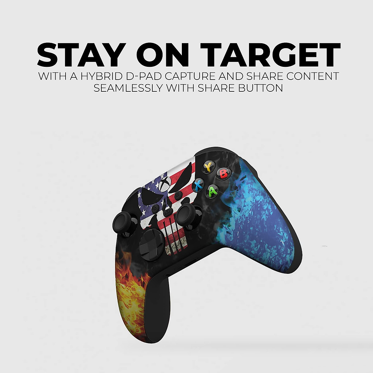 DreamController Original X-box Wireless Controller Special Edition Customized Compatible with X-box One S/X-box Series X/S & Windows 10 Made with Advanced HydroDip Print Technology(Not Just a Skin)