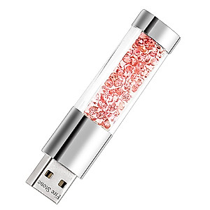 Lovely Diamond USB 2.0 Flash Drive Data Storage Memory Stick USB Stick Pendrive Gift (32GB, Pink)