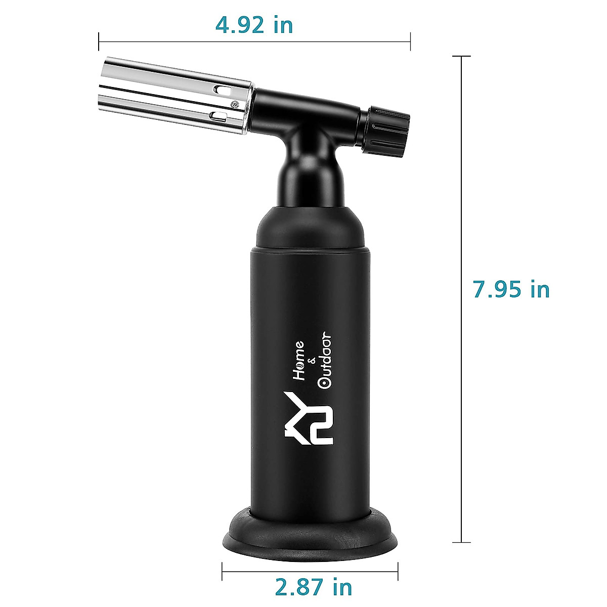 S.Y. Butane Torch, Refillable Professional Industrial Kitchen Blow Torch Lighter Fit All Butane Tanks with Reverse Use for Soldering, Welding, Crafts, BBQ, Baking, Camping (Butane Gas Not Included)