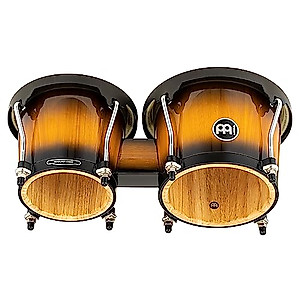 Meinl Percussion Bongos Hand Drum Set 6.75" and 8" with Hardwood Shells and Tuning Key — NOT Made in China — Headliner Series, 2-Year Warranty, Vintage Sunburst (HB100VSB)