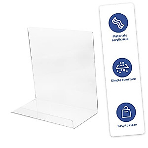 ULTECHNOVO 3pcs Transparent Tablet Holder Book Display Stand Music Folder Shelves for Books File Folder Organizer Office Bookends Desktop Bookend Material Student Acrylic Shelf Book Stoppers