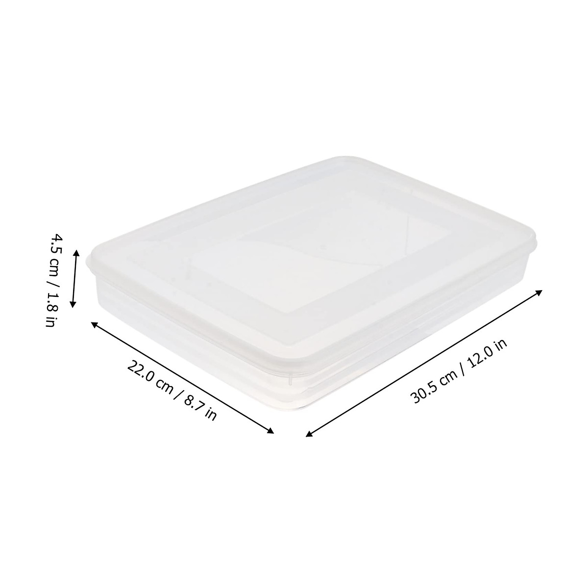 VINTORKY 2Pcs Refrigerator Dumpling Storage Box Sealing Holder for Freezing Dumplings Food Organizer Container for Deep Freezer with Lids