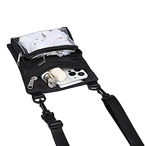 CHERRY SAUCE Small Ita Bag Crossbody Bag Heart Shaped Ita Purse Shoulder Bags Pin Bag for Anime (CS2119-Black)