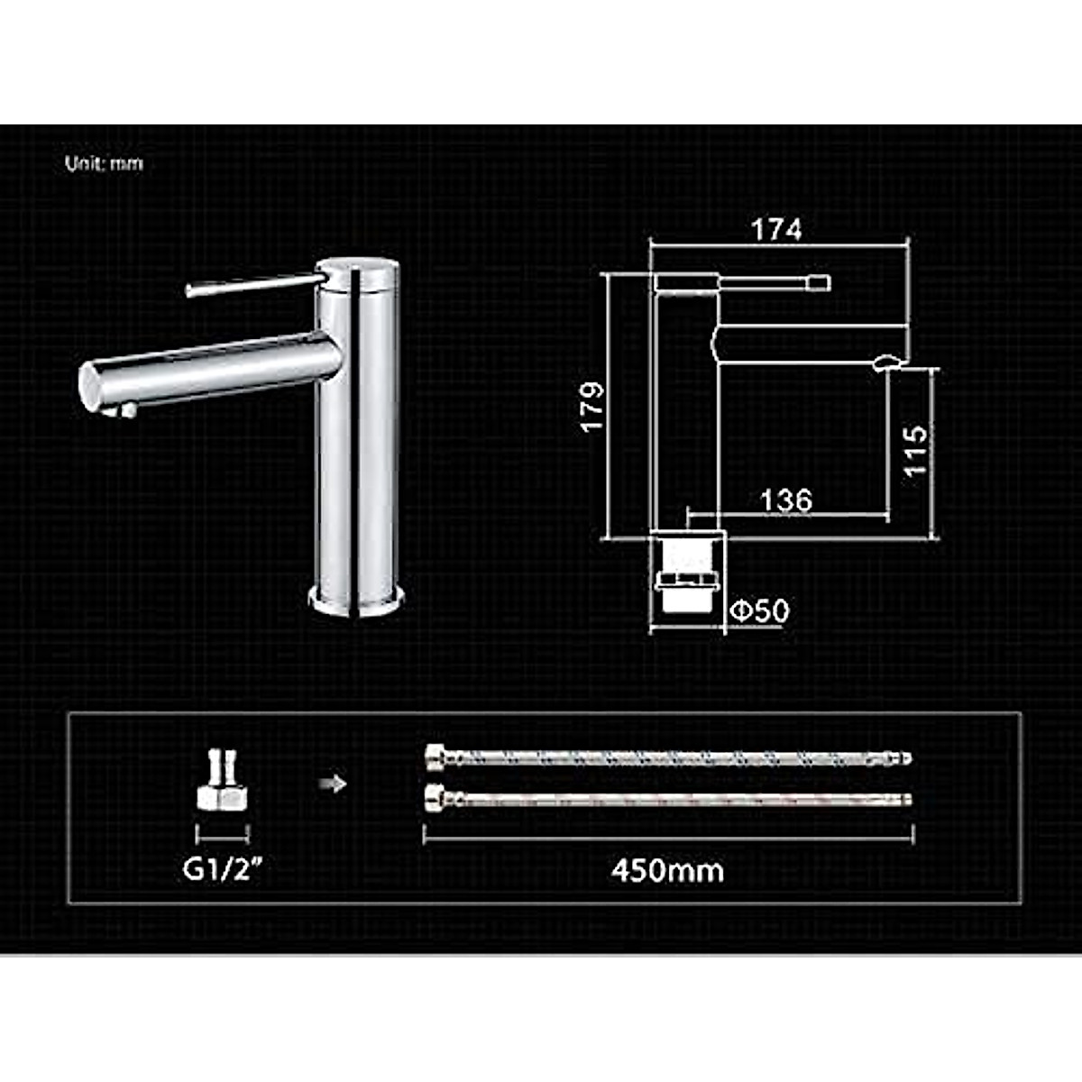 Kitchen Taps Bathroom Basin Faucets Bathroom Single Handle Cold and Hot Mixer Basin Tap Water Bath Basin Fauce