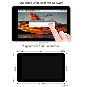 4inch IPS Capacitive 480×800 Touch Display LCD for Raspberry Pi 4B/3B+/3A+ CM3+/4 with DSI Interface Fully Laminated Screen Monitor @XYGStudy