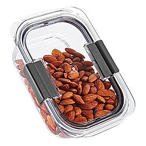 Rubbermaid Brilliance Food Storage Container, Medium, 3.2 Cup, Clear 1997830