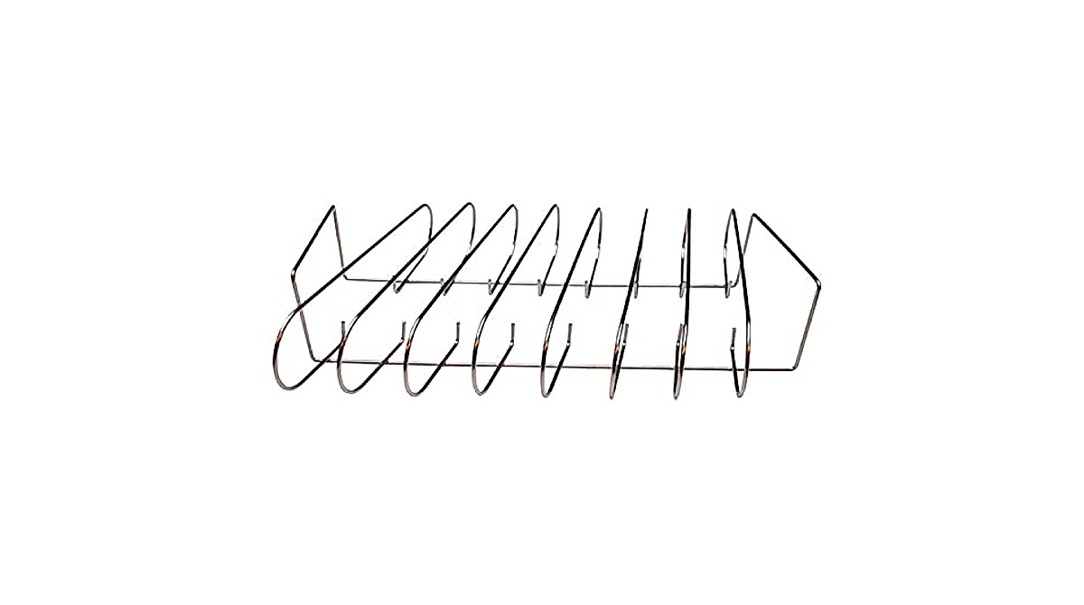 Green Mountain Grill Rib Rack: Vertical 7-Rack Steel Design