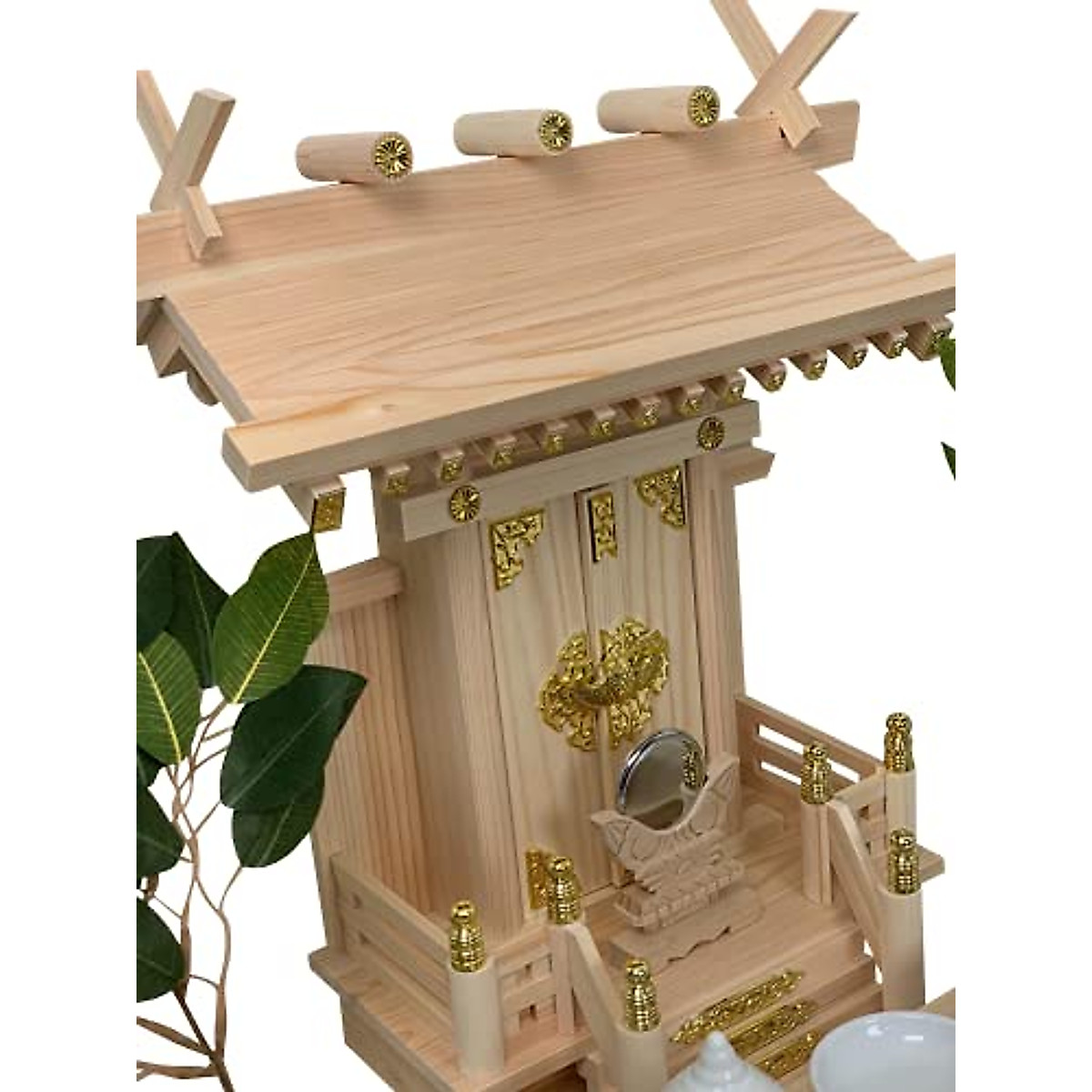 Kamidana no Sato Shrine Set, One Company, Wakaba (Medium), Shrine Set, Authentic Shinto Shrine Set, New Construction, Opening, Office, Kamidana Natural