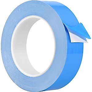 Thermal Tape, 25m x 20mm x 0.2mm Double Side Thermal Adhesive Tapes Cooling Pad Apply to Heatsink, LED, IGBT, IC Chip, Computer CPU,GPU, Modules, MOS Tube, SSD Drives