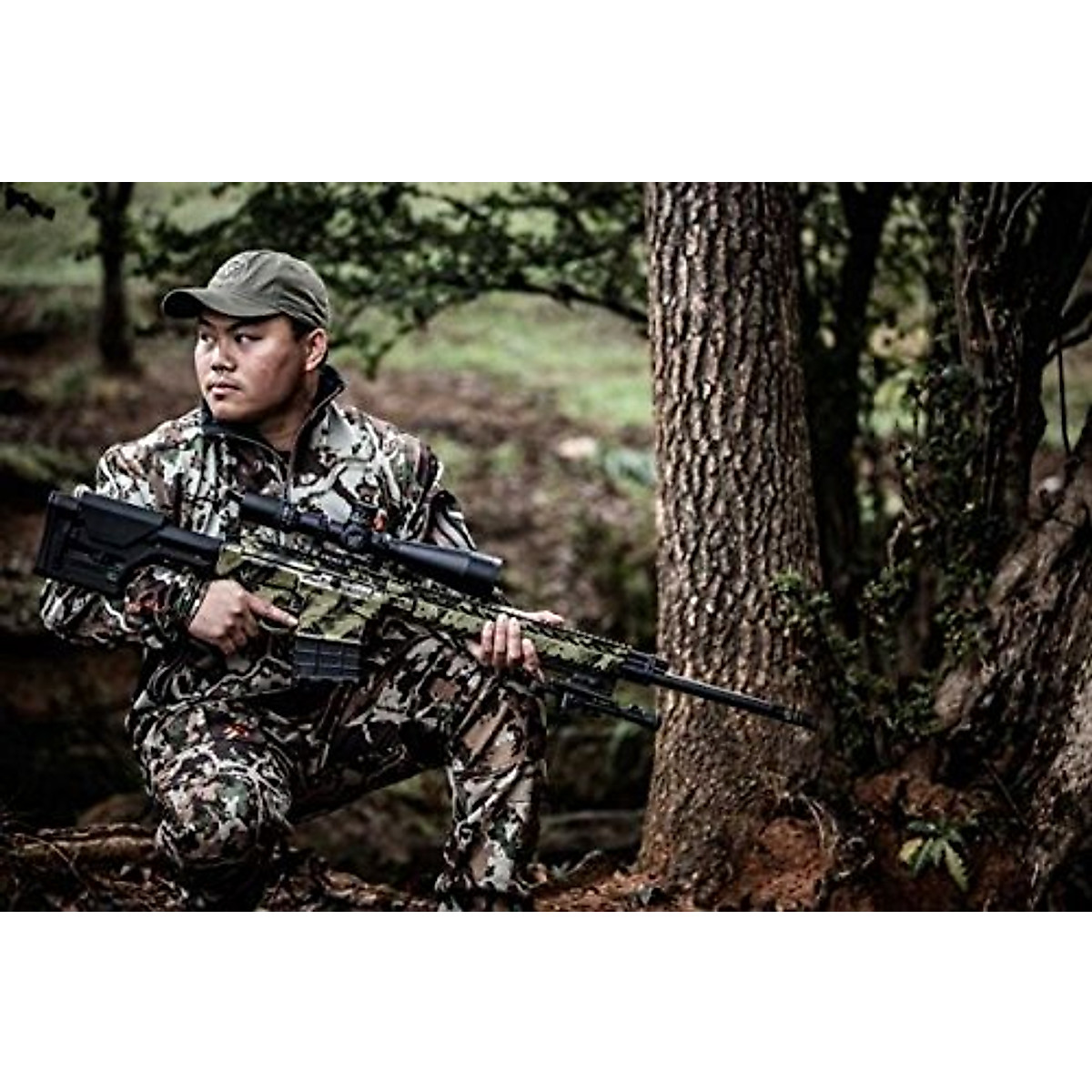 Nightforce Optics 5-25x56 ATACR Series Riflescope, Matte Black with First Focal Plane H59 Reticle, 34mm Tube Diameter, .1 Mil-Radian, Side Parallax Adjust