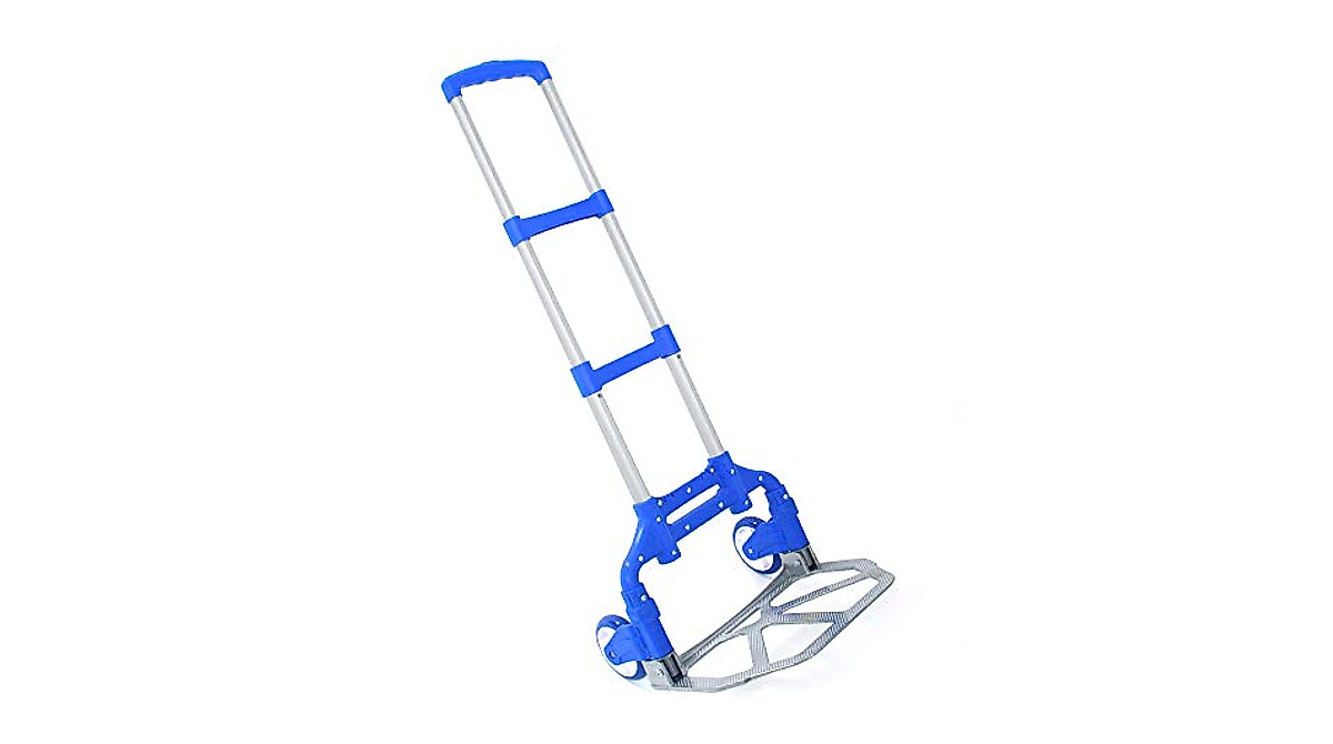 Blue Portable Collapsible Dolly - Space Saving Utility