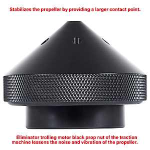 Deecaray Trolling Motor Black Prop Nut, Compatible with MotorGuide X3 X5 XI3 XI5, Motorguide Trolling Motor GFEL-MG-R-DP