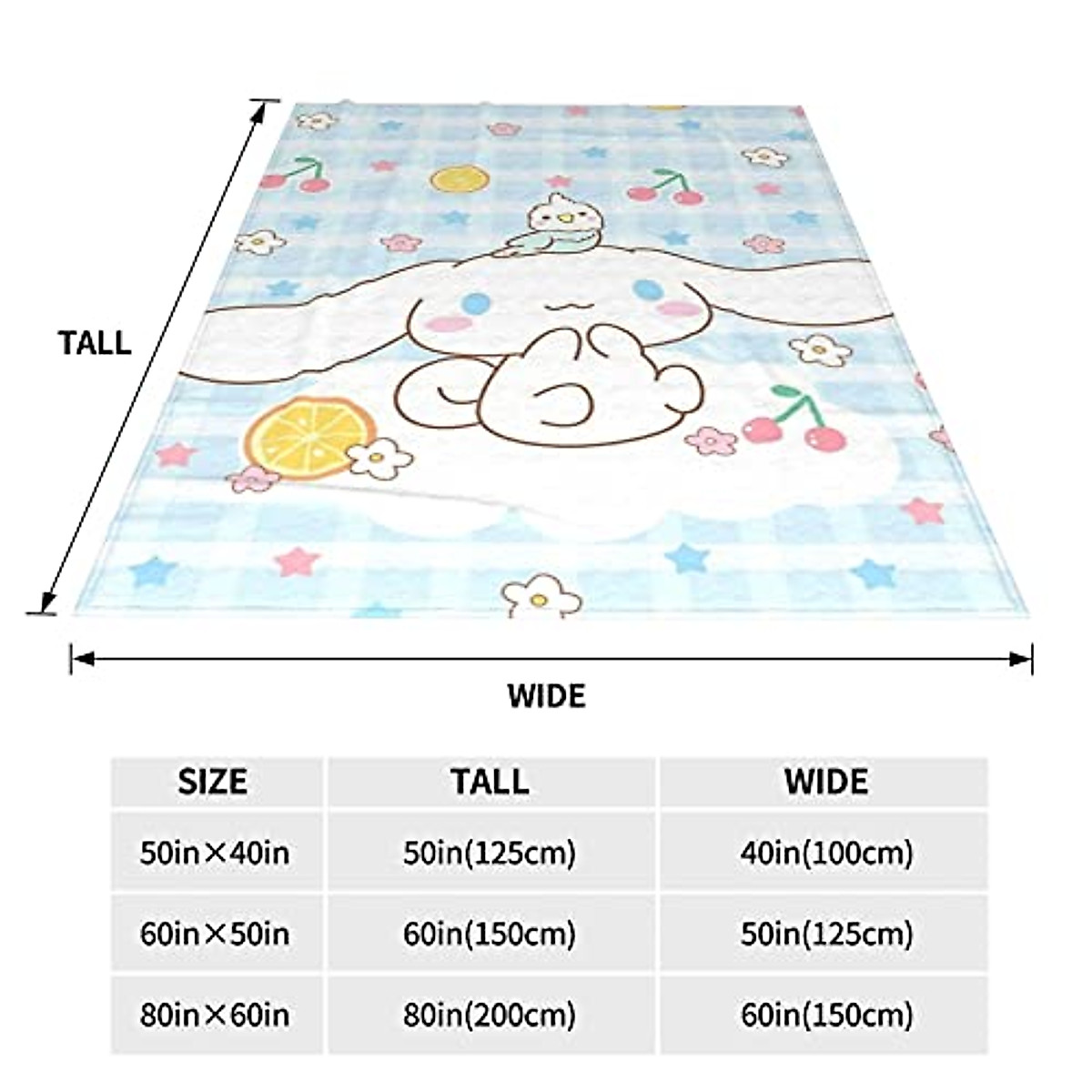TuiXinAP Blanket Soft Cozy Flannel Lightweight and Comfortable Bedroom Living Room Sofa Throw Blankets for Adults Kids,50''x40''