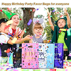 ZGORENDZ 40 Pack Party Favor Bags Goodie Bags for Kid's Birthday Small Gift Bag Bulk for Happy Birthday Party