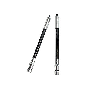 MILAEM 4-34 Inch Archery Bow Stabilizer Rod Carbon Fiber Stabilizer Extender Balance Bar Extension Pole for Recurve Compound Bow (4 inch)