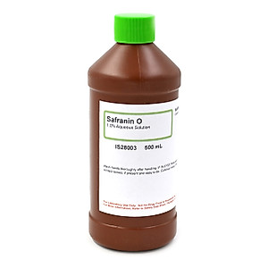 ALDON Innovating Science 1% Aqueous Safranin O Solution, 500mL - The Curated Chemical Collection