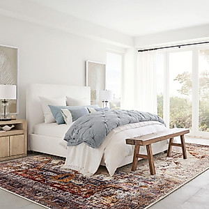 meejou 5x7 Area Rugs 5x7 Rug Non Slip Machine Washable Rugs Low-Pile Floor Carpet No Shedding Area Rugs for Living Room Bedroom Dining Room Kitchen Nursery Indoor