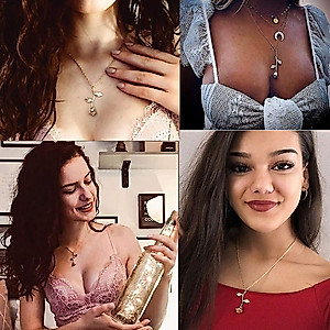 Rose Flower Pendant Necklace 18K Gold Plated Silver Rose Jewelry Gift for Women