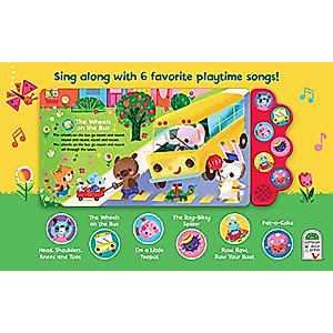 Playtime Songs - Interactive Children's Song Book with 6 Sing-Along Tunes