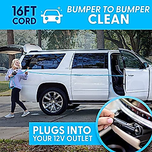 ThisWorx Car Vacuum Cleaner 2.0 - Upgraded w/ LED Light, Double HEPA Filter, 110W High Suction Power