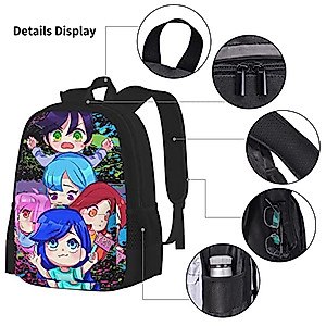 3-Piece Unisex Backpacks Set Including Travel Daypack, Lunch Tote Bag And Pencil Case Combination For Men Women