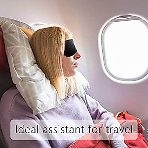 Srhythm NC35 Noise Cancelling Headphones Real Over Ear Wireless Lightweight Durable Foldable Bluetooth Headset Bundles with Comfortable&Soft Sleep Mask with Adjustable Strap to Block Light