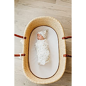 Large Premium Knit Baby Swaddle Receiving Blanket "Arlo" by Copper Pearl