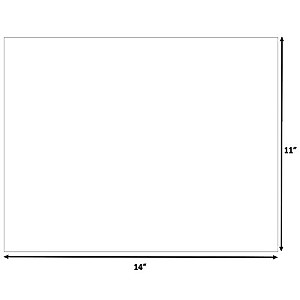 ArtSkills 11" x 14" Poster Board School and Craft Supplies, 5-Pack, White