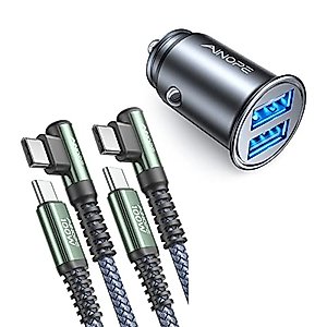 100W AINOPE C to C Cable & 4.8A Car Charger