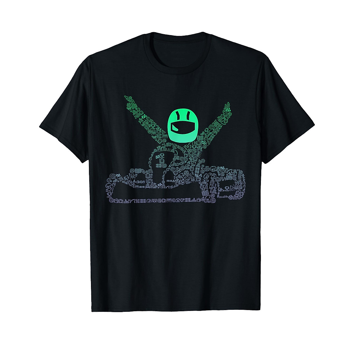 Mens Karting Tshirt for Go Kart Driver | Boys Go Kart Racing T-Shirt