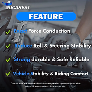 TUCAREST 4Pcs Suspension Kit K620149 x2 K620492 K620493 Front Lower Control Arm and Ball Joint Assembly Compatible With 2007-2012 Fo-rd Fusion, Li-ncoln MKZ /07-11 Me-rcury Milan (After 9/03/2006)