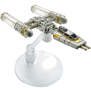 Hot Wheels Star Wars Rogue One Starship Vehicle, Y-Wing Gold Leader