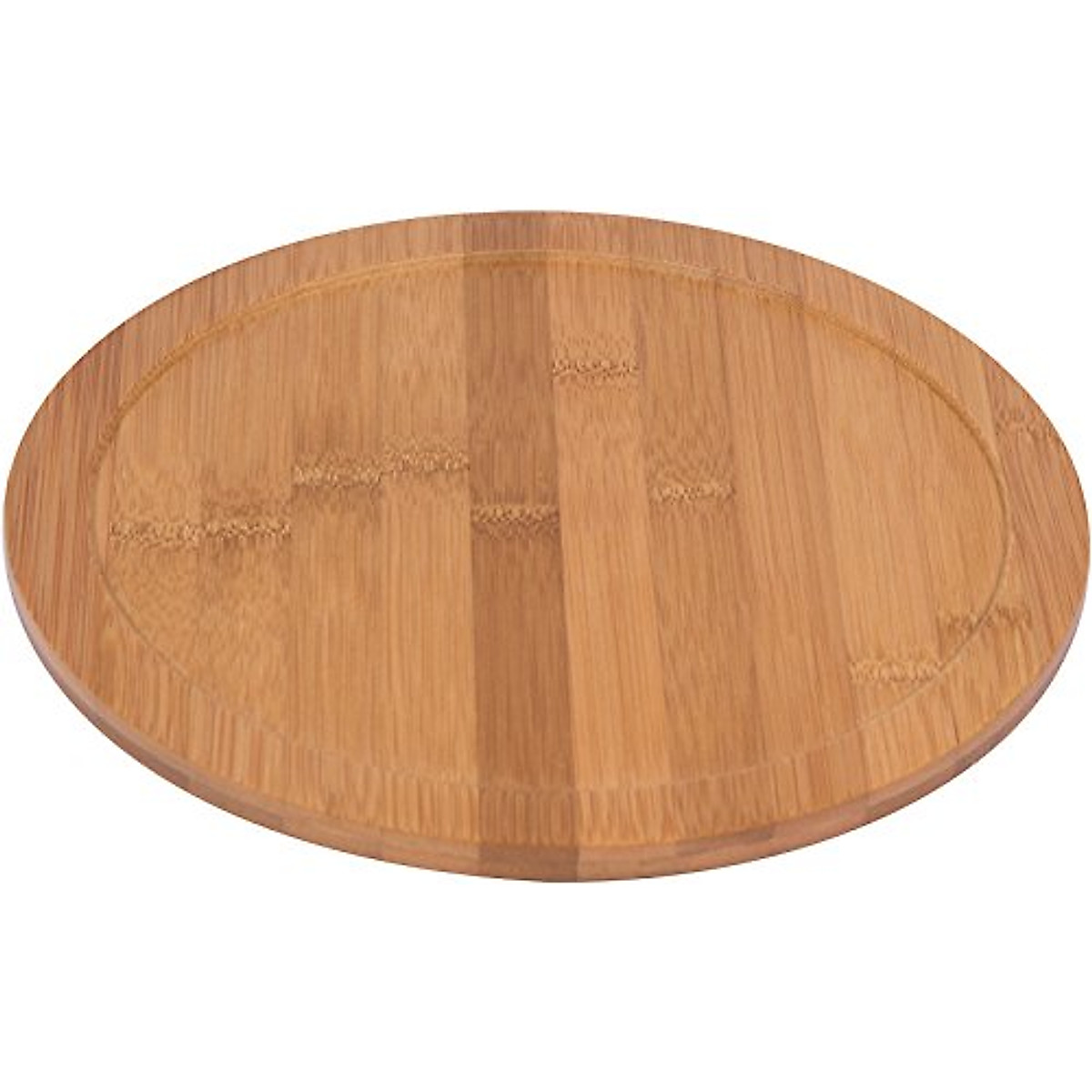 10" Diameter Bamboo Lazy Susan Turntable with Rim by Trademark Innovations