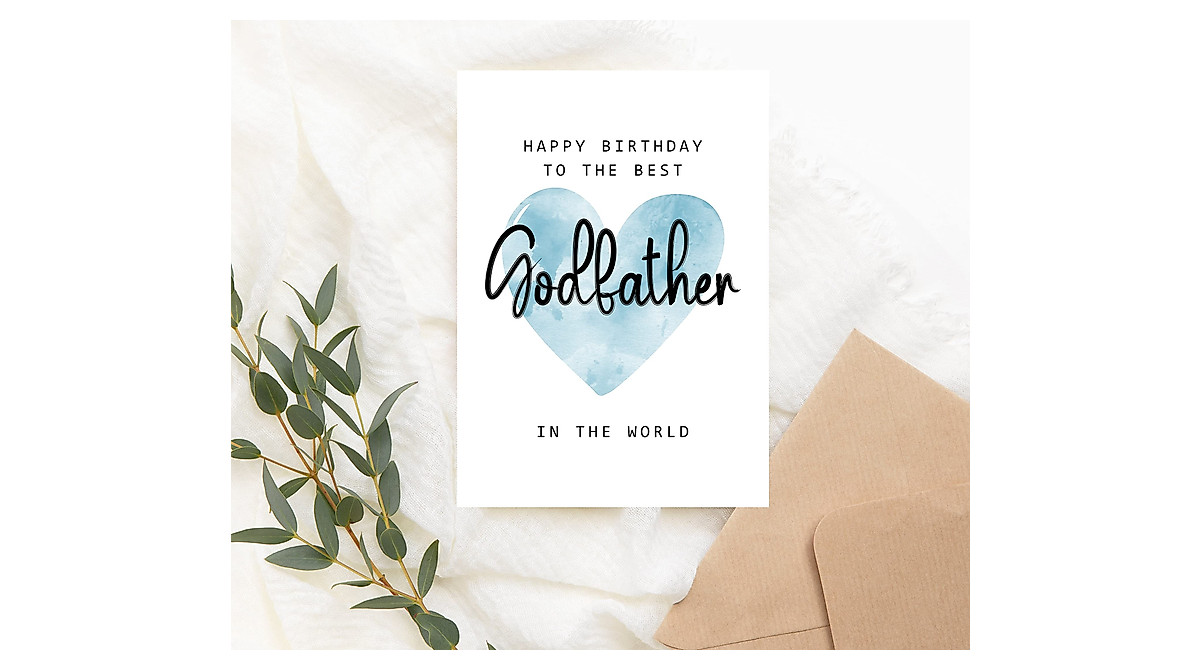 MoltDesigns Birthday Card for Godfather | Premium Father's Day Gift