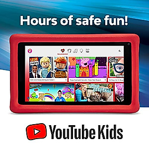 Pebble Gear Disney Pixar Cars Kids Tablet – 7" HD Display – Parental Control – Wi-Fi – Android - 500+ Games, Apps & E-Books – 16 GB - Kid-Proof Bumper Case – Dual Camera – Blue Light Filter