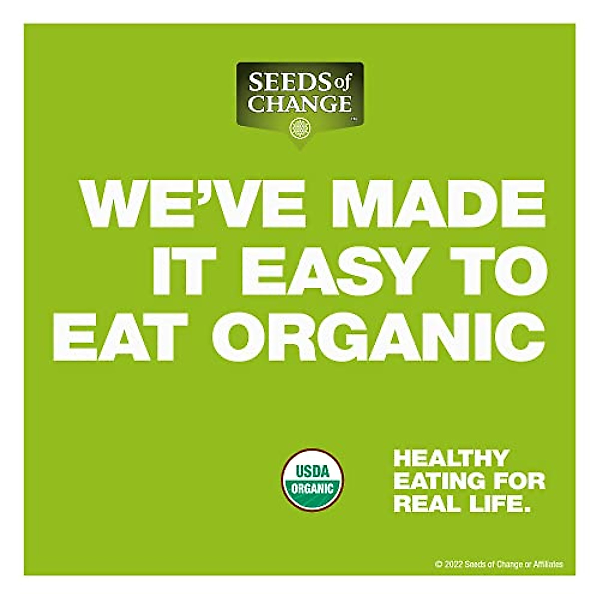 SEEDS OF CHANGE Certified Organic Jasmine Rice, Organic Food, 2 lb. bag