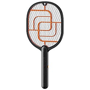 GAIATOP Electric Fly Swatter, 3000V Battery Powered Handheld Fly Zapper, 3-Layer Protection Grid Bug Zapper Racket for Home Bedroom Kitchen Office Backyard Patio Indoor Outdoor