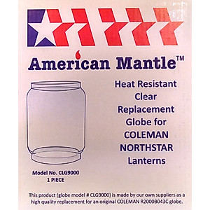 Replacement Lantern Globe for COLEMAN NORTHSTAR Lanterns
