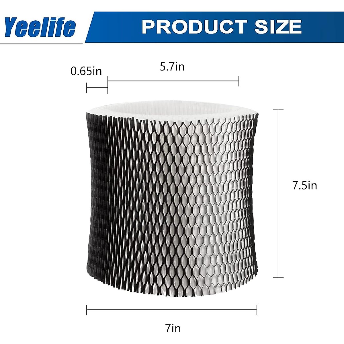 Yeelife 6 Pack HWF65 Humidifier Filter Compatible with Holmes Humidifier Filter, Replacement Humidifier Filter C, HWF65PDQ-U