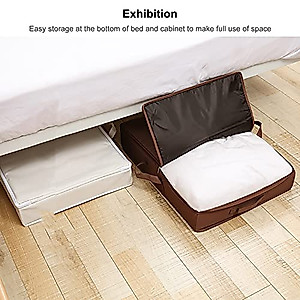 RSTYS Under Bed Storage Containers Bin With Lid,Underbed Bag Organizer Bins,Large Underbed Storage Organizer Box with Handle,Foldable Storage Drawer Organizer for Clothes, Blanket