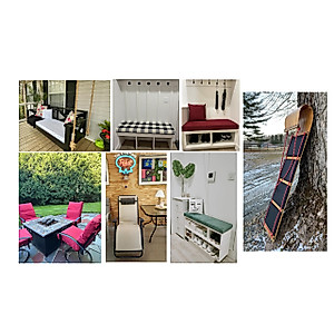 Ginsimar Custom Outdoor Furniture Cushion Covers, Chair Cushion Covers, Replacement Cushion Covers with Zipper, for couches and Sofas, only Cover, Customizable with 100 + Colors