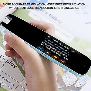 Smart Scanner Pen Language Translator Real Time Point to Read Electronic Dictionary Intelligent AI Scanning Literacy English Learning Scanning Pen Built in Battery