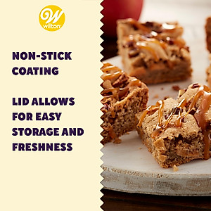 Wilton Recipe Right Non-Stick 9-Inch Square Baking Pan with Lid, Set of 2