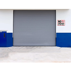 No Smoking Signs for Business No Vaping Sign 10"x14" Rust Free Aluminum UV Printed,4 pre-drilled Holes.Durable/Weatherproof (4-Pack)