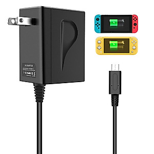 Type-C Switch Charger Power Supply for Nintendo Switch/Switch Lite AC Adapter Fast Charging Portable Charger 15V/2.6A Support TV Mode and Dock