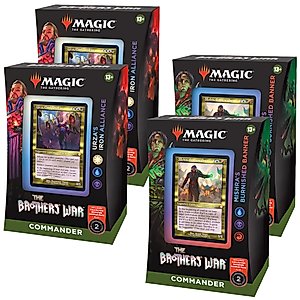 Magic: The Gathering The Brothers’ War Commander Decks | 4 Decks - 2 Urza’s Alliance + 2 Mishra’s Burnished Banner